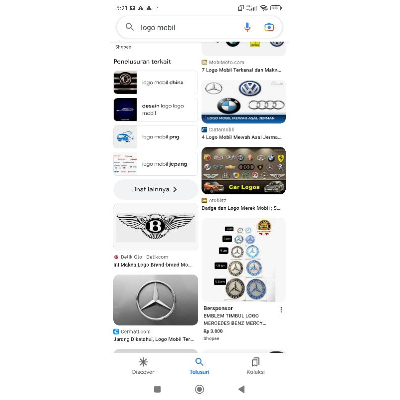 Jual logo mobil | Shopee Indonesia