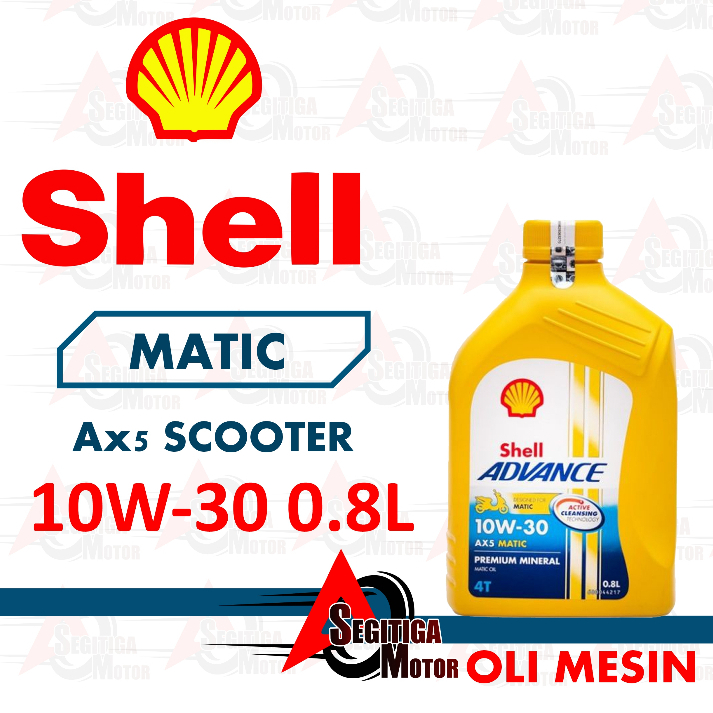 Jual OLI MESIN MOTOR MATIC SHELL AX5 SCOOTER 10W30 0.8LITER | Shopee Indonesia