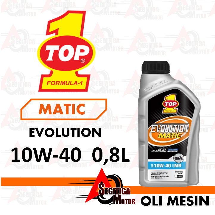 Jual OLI MESIN MOTOR MATIC TOP 1 EVOLUTION MATIC 10W40 0.8LITER ...