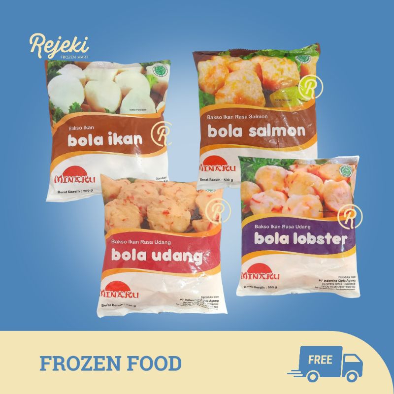 Jual Minaku Bola Salmon / Lobster / Udang / Ikan 500g - Rejeki Frozen ...