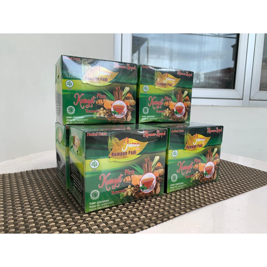 Jual Minuman Rempah Kesehatan Jamu Kunyit Instan Rumpun Padi | Shopee ...
