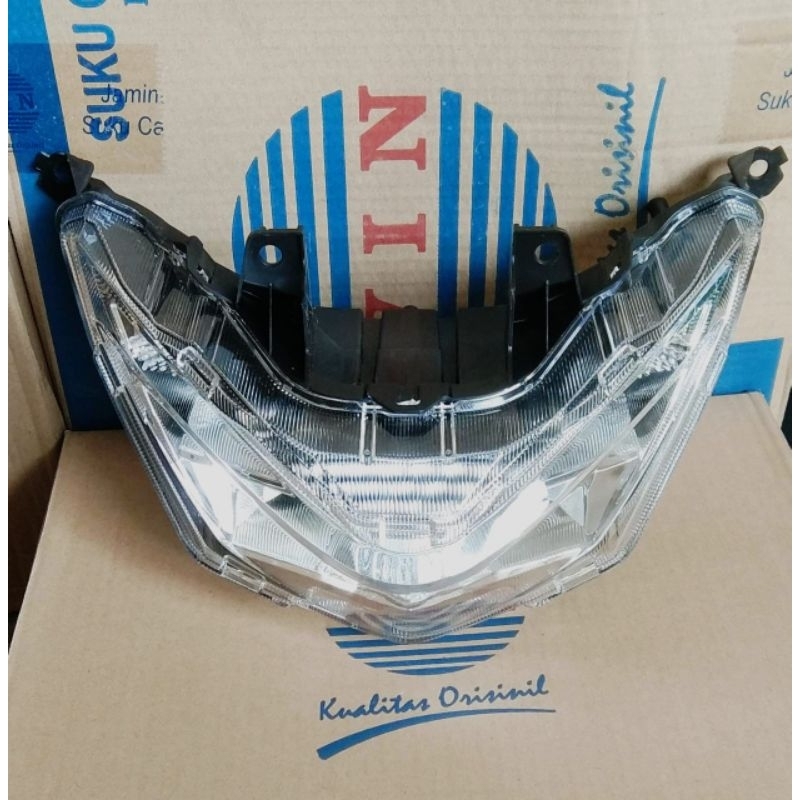 Jual lampu depan beat deluxe+led 2020 2021 2022 2023/reflektor head ...