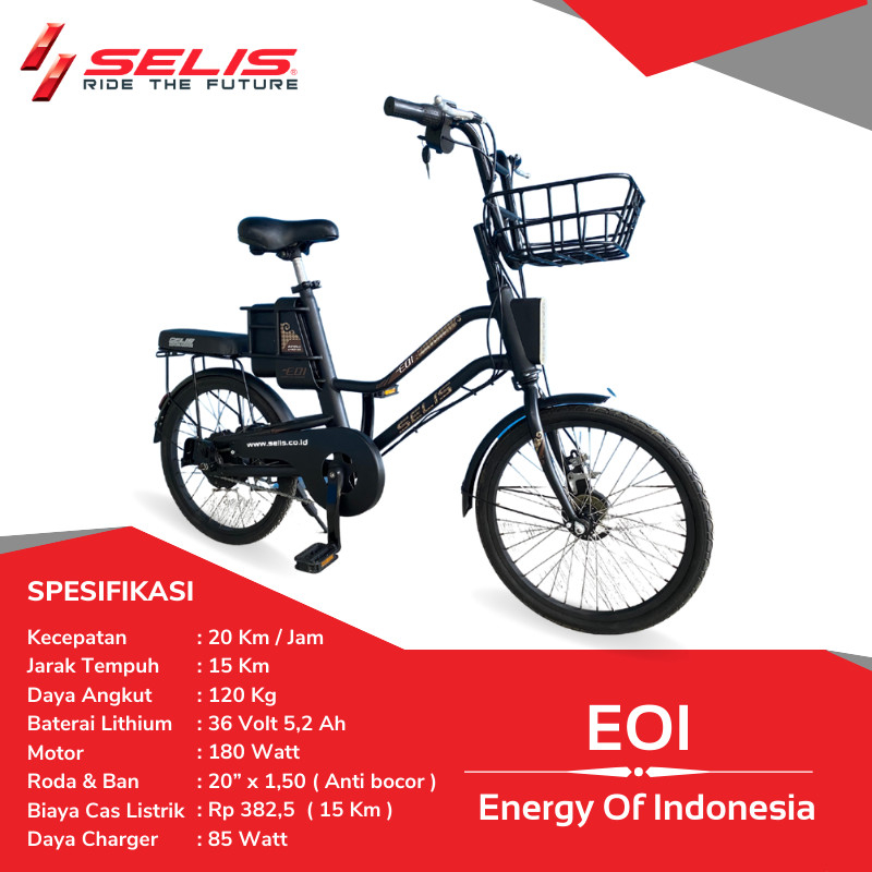 Jual Sepeda Listrik type Selis EOI | Shopee Indonesia