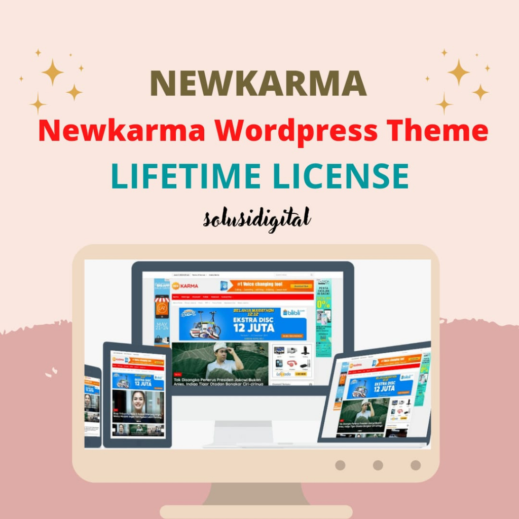 Jual Theme Newkarma (License Original Lifetime) - Theme Portal Berita ...