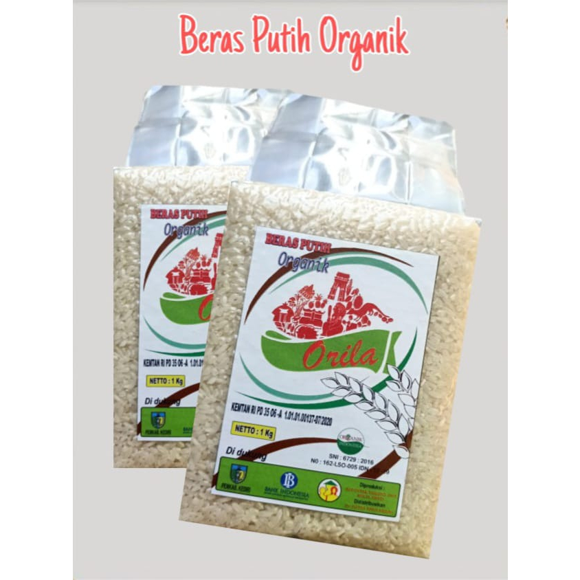 Jual Beras Putih Organik Vacuum 1KG | Shopee Indonesia