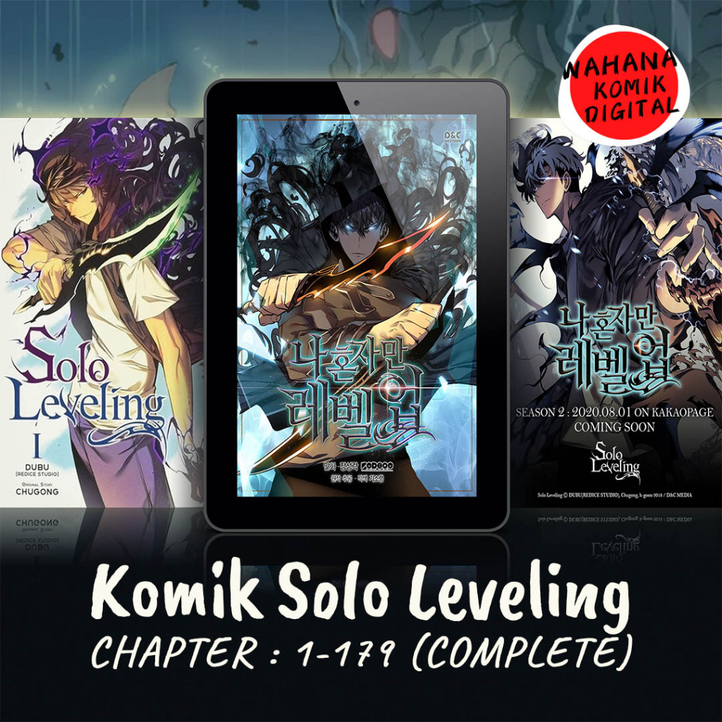 Jual Paket Komik Scan Digital Solo Leveling Chapter 1-179 Bahasa ...