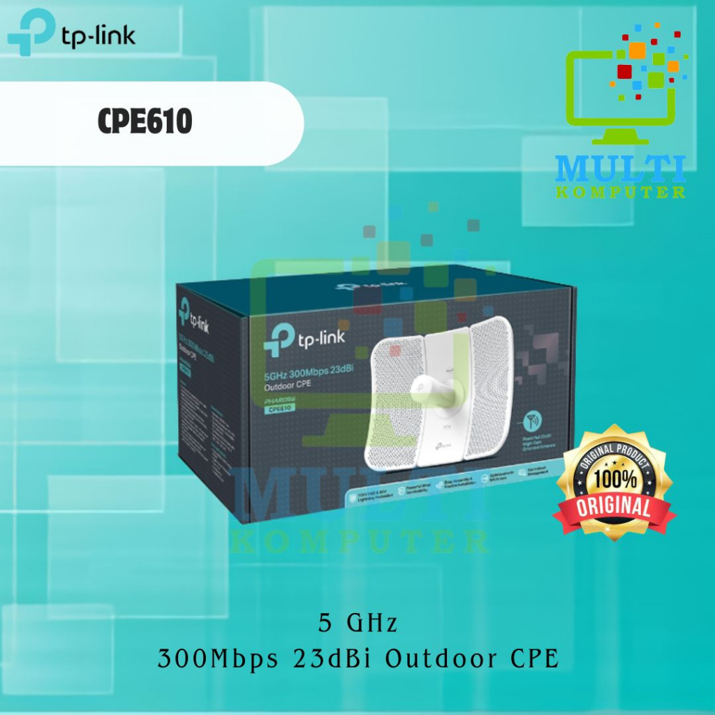 Jual TP-LINK CPE610 5GHz 300Mbps 23dBi Outdoor CPE - TP LINK CPE 610 ...