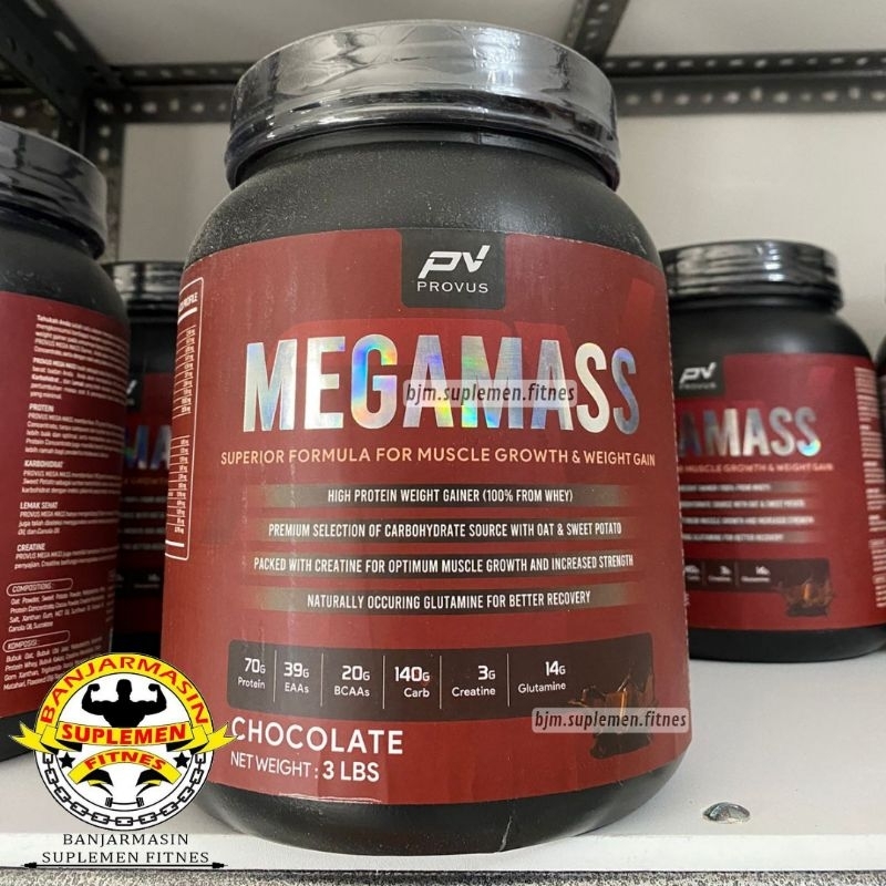 Jual Provus Mega Mass 3 lbs Weigh Mass Gainer Penambah Berat Badan ...