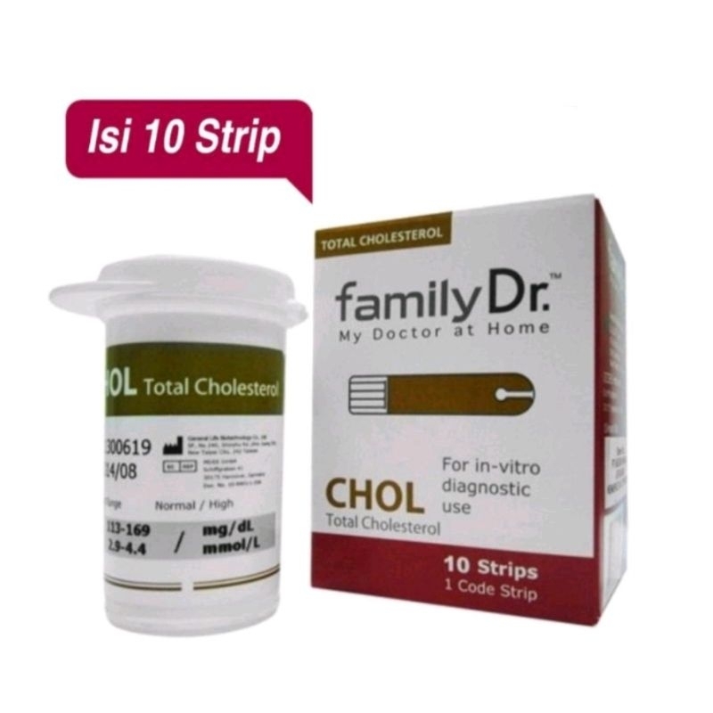 Jual Strip Family Dr Kolesterol / stik Cholesterol / Strip Kolesterol ...