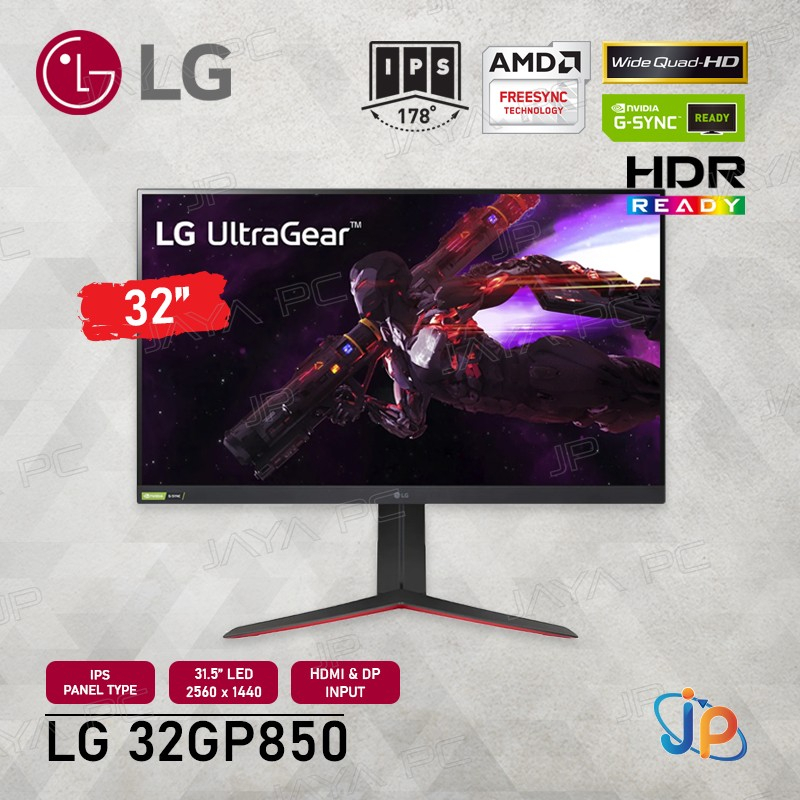 Jual Monitor LG LED Nano IPS UltraGear 32GP850/ 32GP850-B - QHD 32 ...