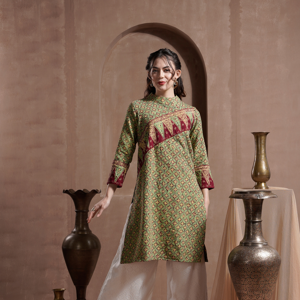 Jual NONA RARA - Tunik Darmi Sembagi T2165, Baju Batik Kasual Modern ...