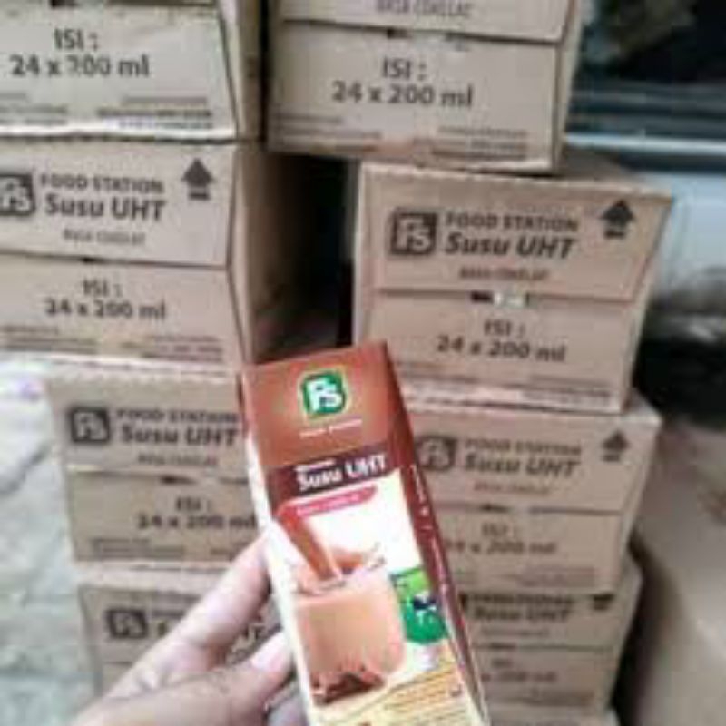 Jual susu sapi UHT rasa coklat 200ml isi 24 pcs harga murah 1karton ...