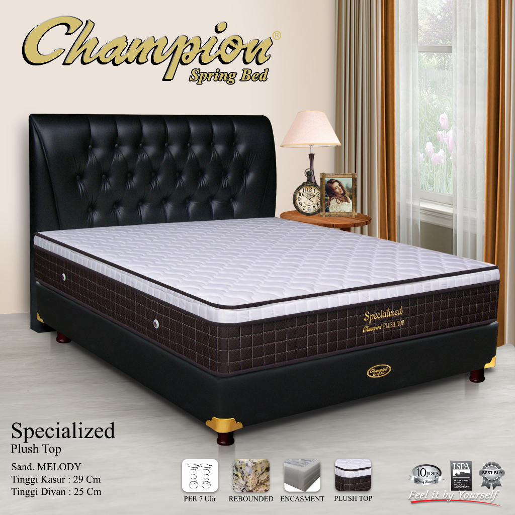 Jual Champion Springbed Specialized Plushtop Sand Melody - Kasur Spring ...