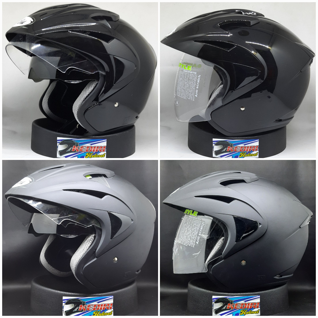 Jual Helm HIU ARROW solid polos double visor | Shopee Indonesia