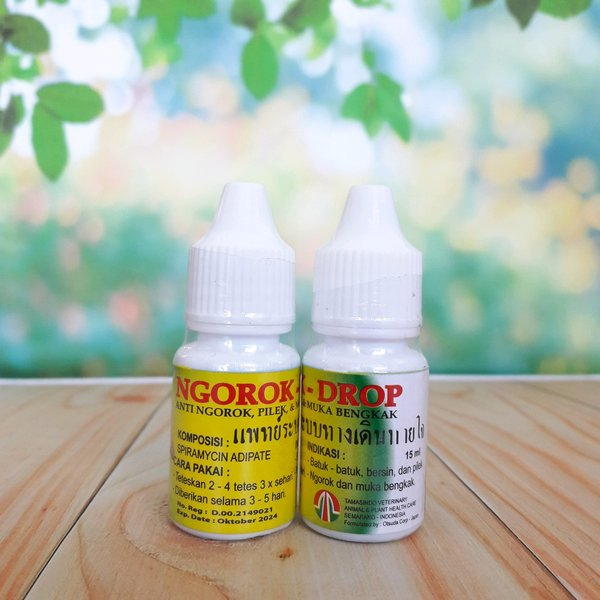 Jual NGOROK DROP 15ML OBAT AYAM BEBEK UNGGAS SAKIT NGOROK PILEK BERSIN ...