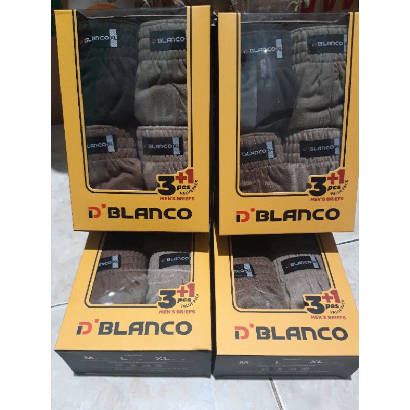 Jual Celana Dalam Pria (MUSCLE ELEMENT)3+1pcs Men's Brief ReadyCOD ...