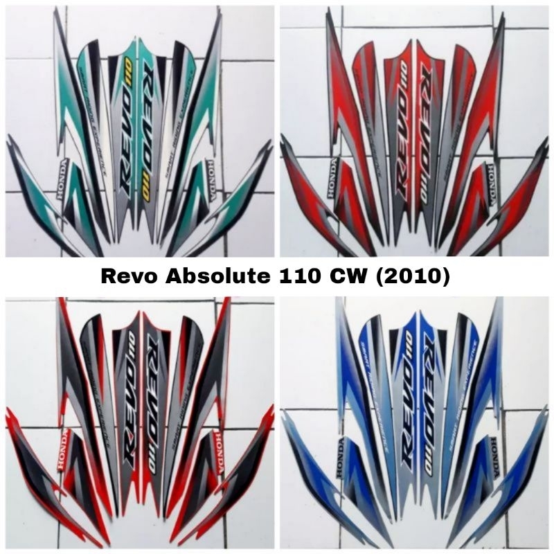 Jual Stiker Striping Honda Revo Absolute 110 CW (2010) Body Standar ...