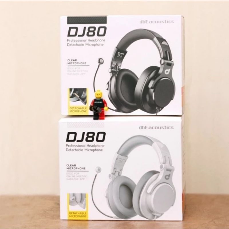 Jual Dbe DJ80 foldable DJ Headphone with Detachable Microphone | Shopee ...