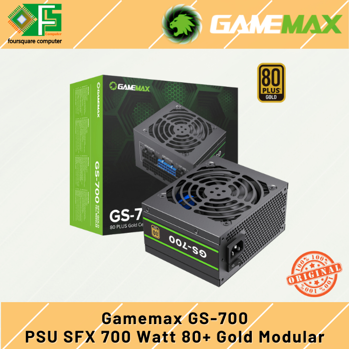 Jual Gamemax GS-700 PSU SFX 700 Watt 80+ Gold Modular| Power Supply 700W 80 Plus | Shopee Indonesia