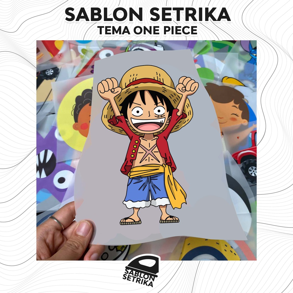 Jual Sablon Setrika / Stiker Sablon DTF Printing Anime ONEPIECE ...