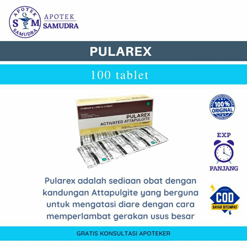 Jual PULAREX - 1 BOX ISI 10 STRIP (obat diare) | Shopee Indonesia