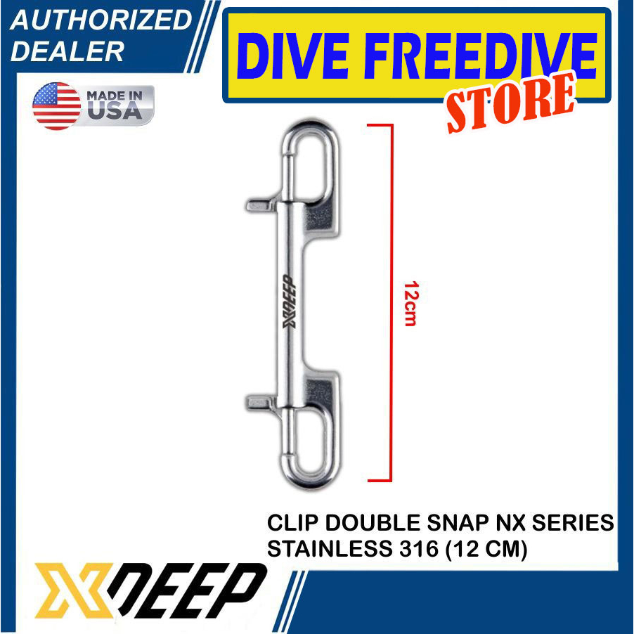 Jual Clip Double Ended XDeep Snap NX Series Stainless 316 (12cm) Aksesoris Selam Pengait Segel ...