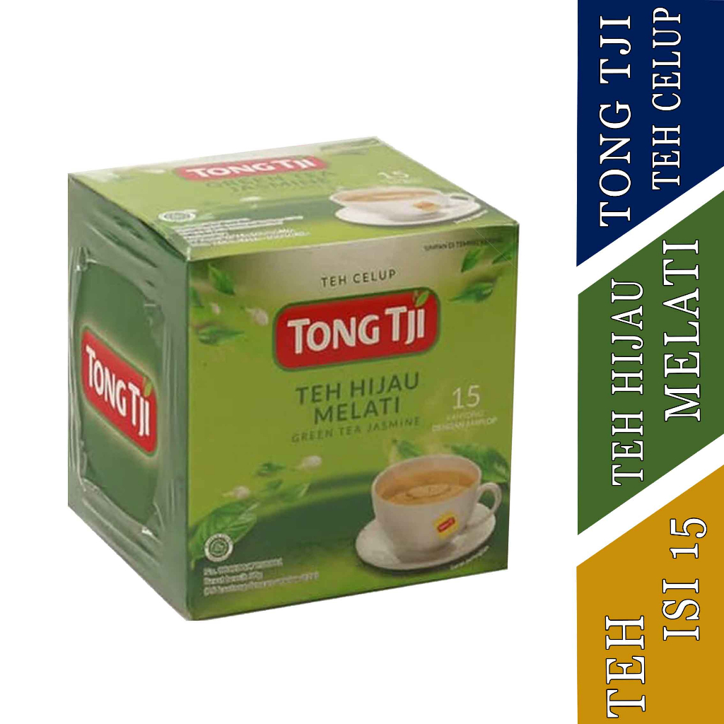 Jual Teh Hijau Melati- Tong Tji- Teh Celup- 30gr- 15 kantong | Shopee ...