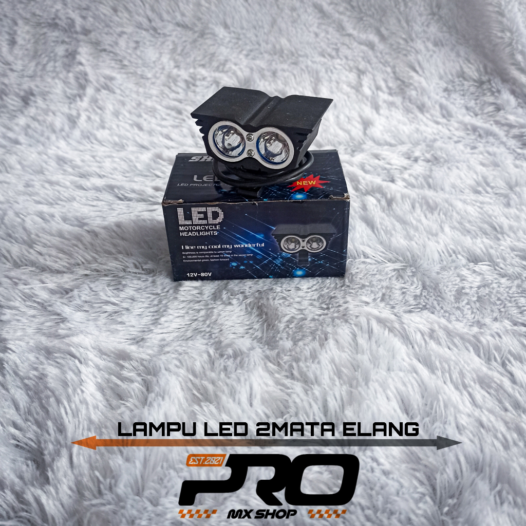 Jual LAMPU ED 2MATA ELANG LAMPU SOROT UNIVERSAL 2TITIK | Shopee Indonesia
