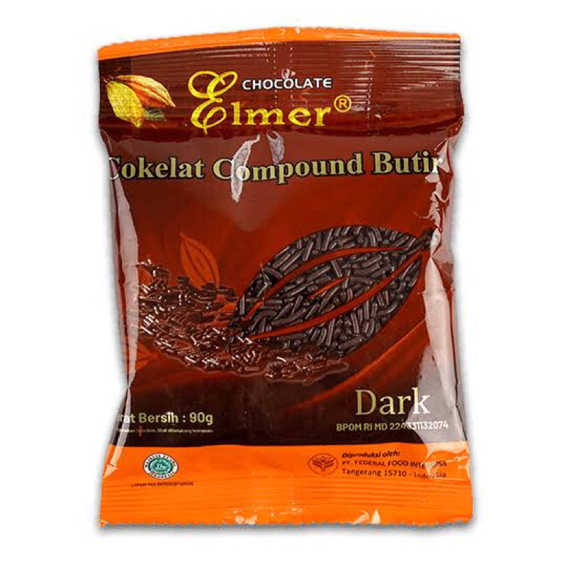 Jual Elmer Coklat Meses Dark Chocolate 90gr. Meses Ekonomis Berkualitas ...