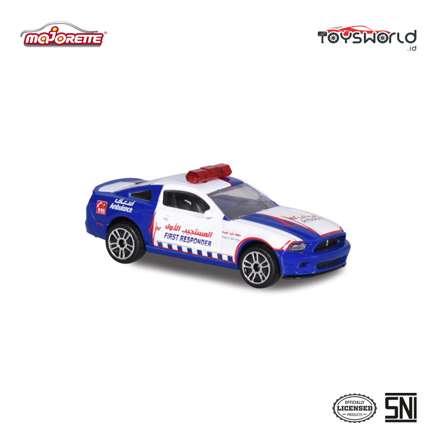 Jual Majorette Dubai Police Ambulance - Ford Mustang Bos - Blue ...