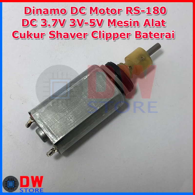 Jual Dinamo DC Motor RS180 180 3.7V Mesin Alat Cukur Shaver Clipper ...