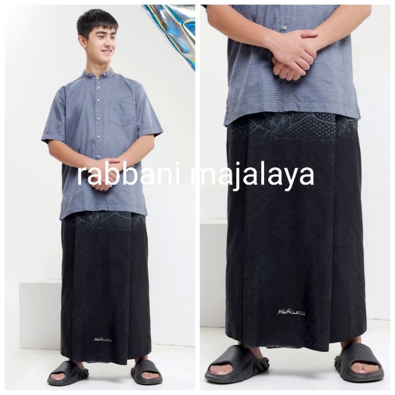 Jual sarung bagar rabbani - sarung rabbani hitam retina 7 black grey ...