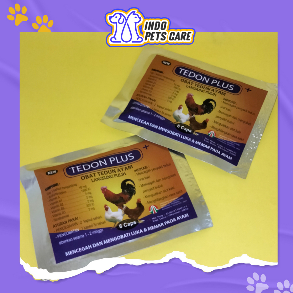 Jual OBAT TEDUN AYAM - TEDON PLUS 10 CAPS - MENGOBATI TEDUN URAT KAKI ...