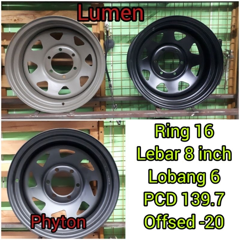 Jual velg besi avantech pako ring 16 8inc lobang 6 | Shopee Indonesia