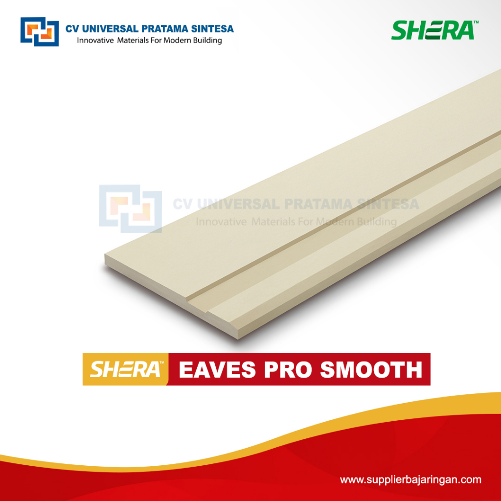 Jual Fiber Cement Shera Eaves Pro Smooth Coral White | Shopee Indonesia