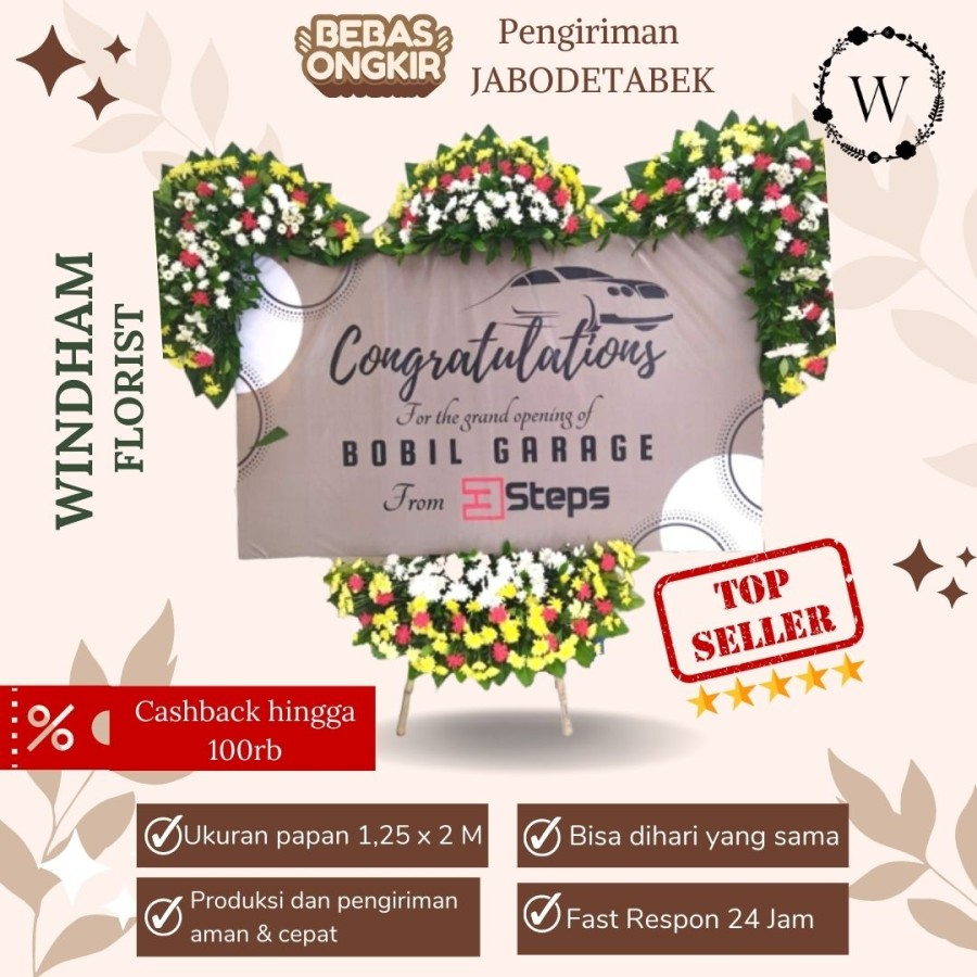 Jual Karangan bunga papan digital jambul 4 | Shopee Indonesia