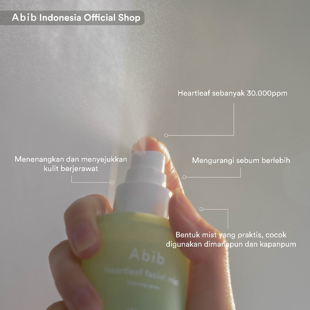 Jual ABIB Heartleaf Facial Mist Calming Spray 150ml + Refill 150ml ...