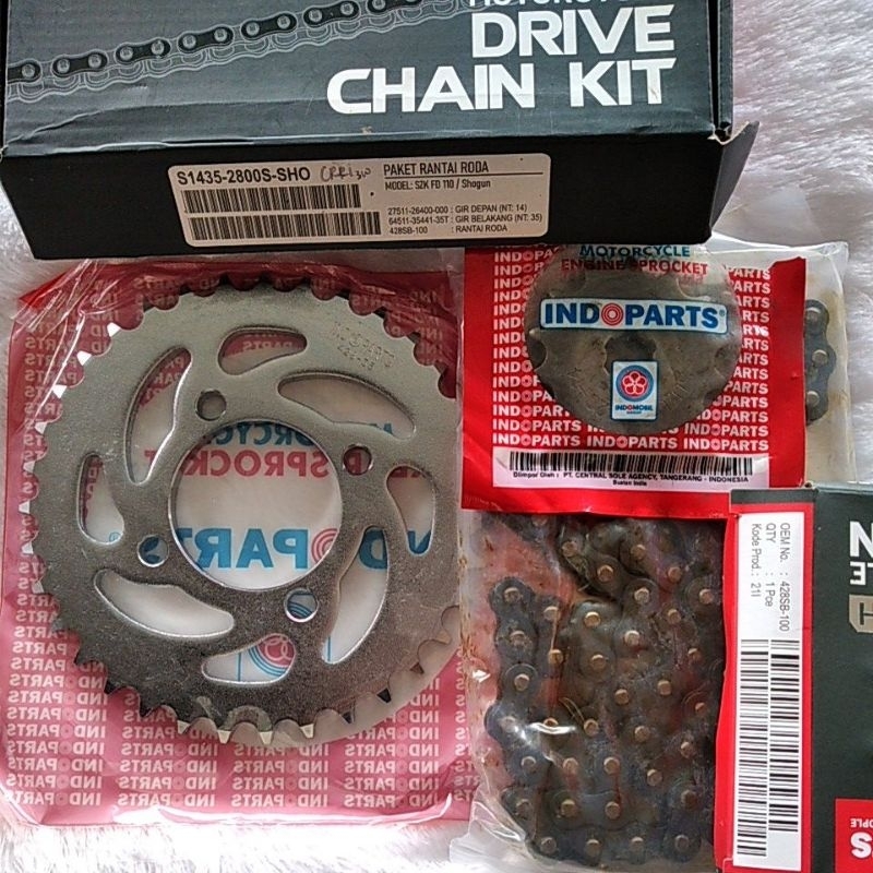 Jual Gir set gear paket shogun 110 S1435-2800S-SHO ori INDOPARTS ...