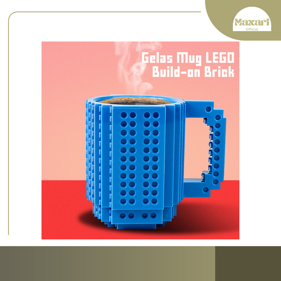 Jual VKTECH Gelas Mug LEGO Build-On Brick Toy Cup 350 ml | Shopee Indonesia