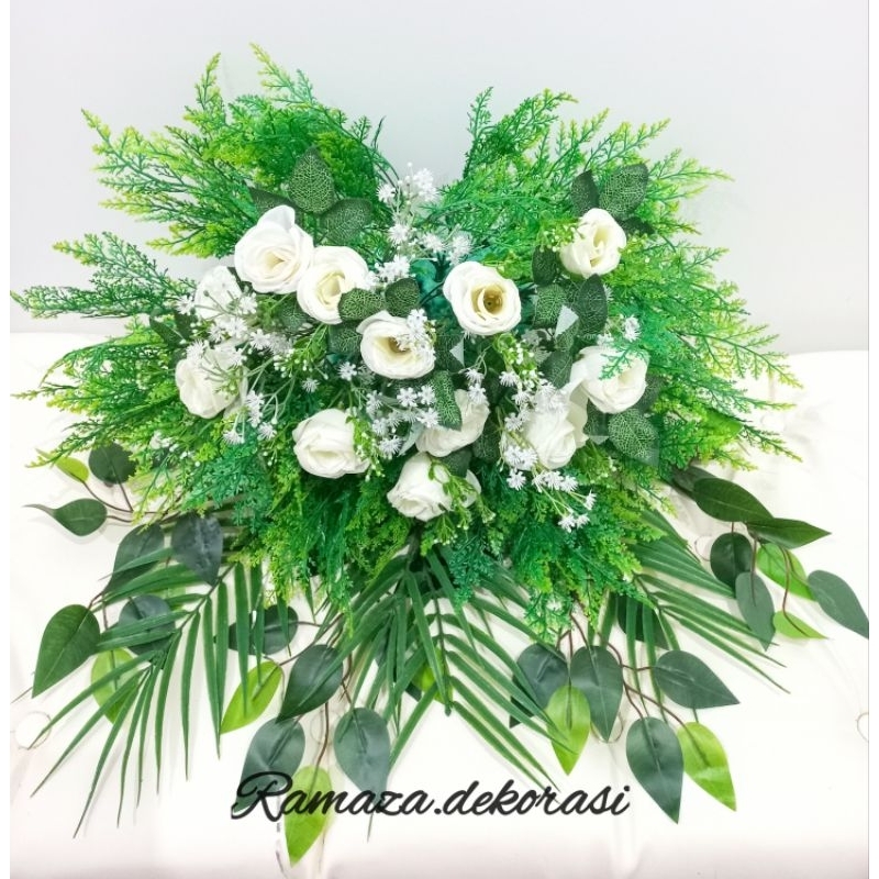 Jual Rangkaian bunga artificial acara lamaran/nikahan/aqiqah/wedding ...