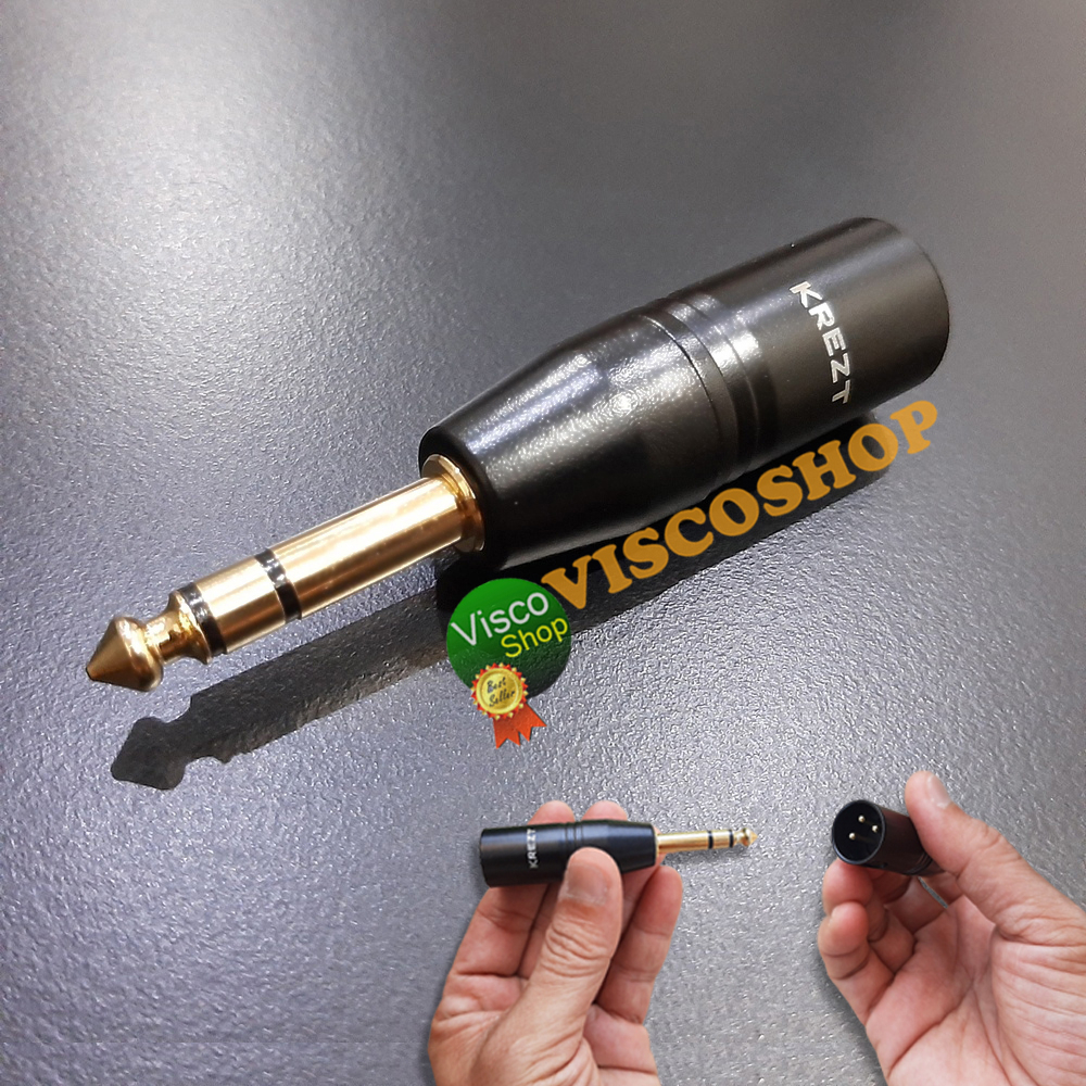 Jual Jek audio converter adapter XLR canon male to jack TRS Akai Male Stereo dan Mono | Shopee ...