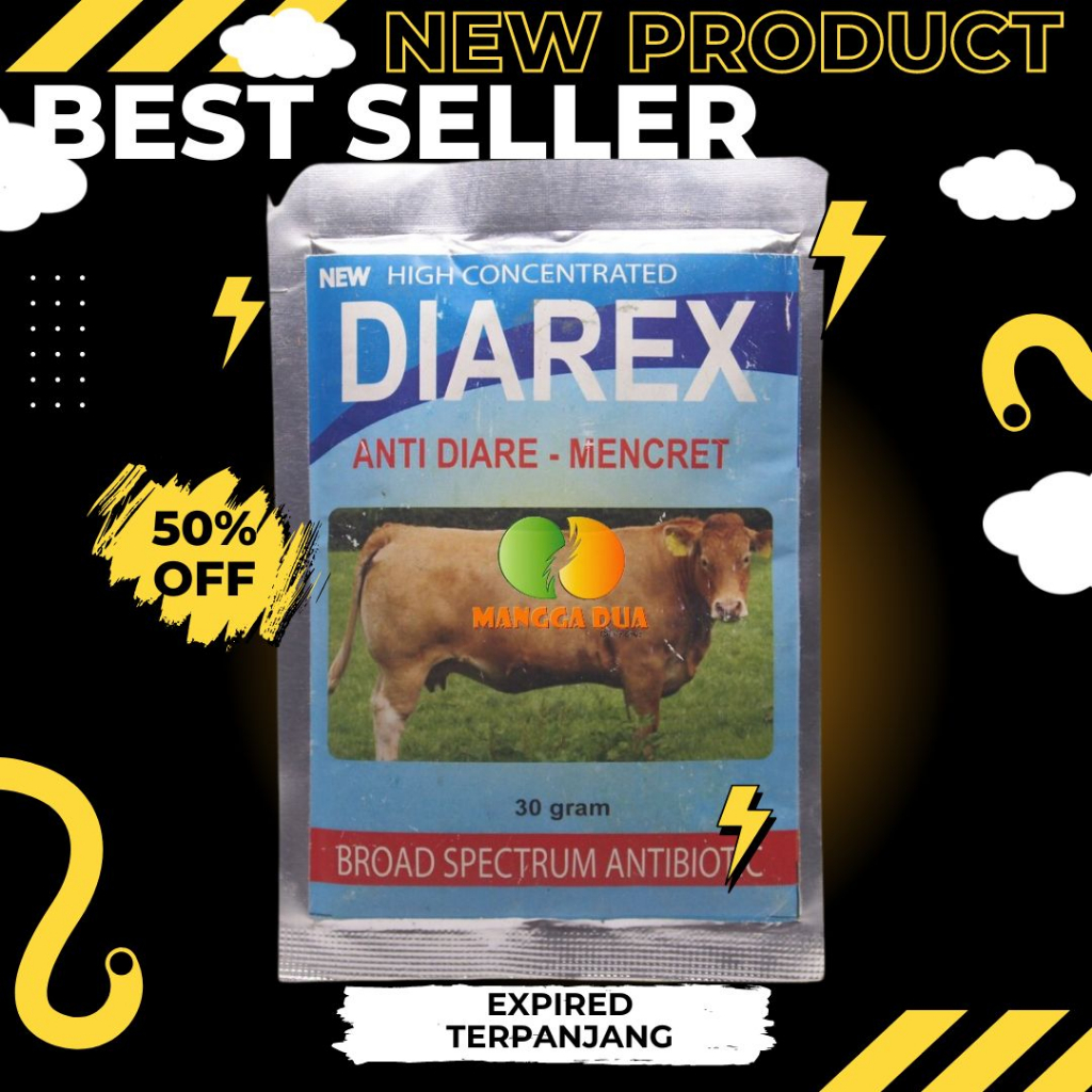 Jual DIAREX SAPI 30gr 30 gram Original Obat Anti Diare Mencret Sapi ...