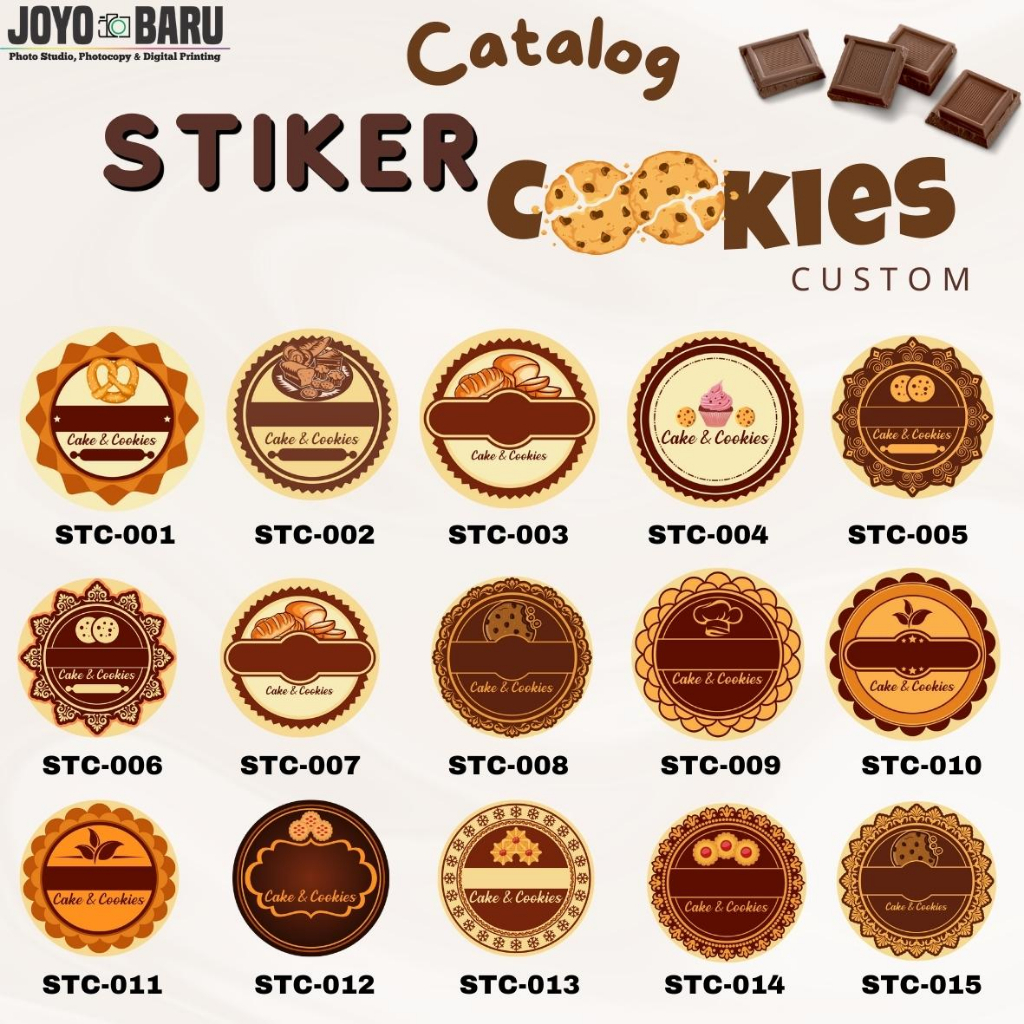 Jual (FREE DESAIN) CETAK STIKER STICKER LABEL MAKANAN / OLSHOP / BONTAX ...