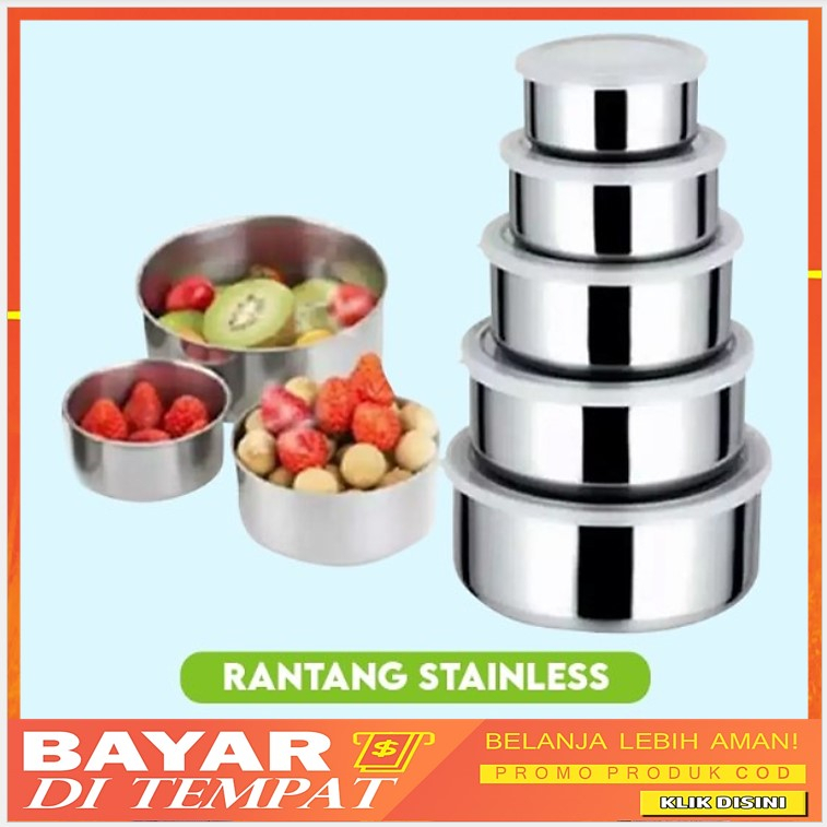 Jual Rantang Set Lengkap isi 5 Fresh Box Susun Rantang Stainless ...