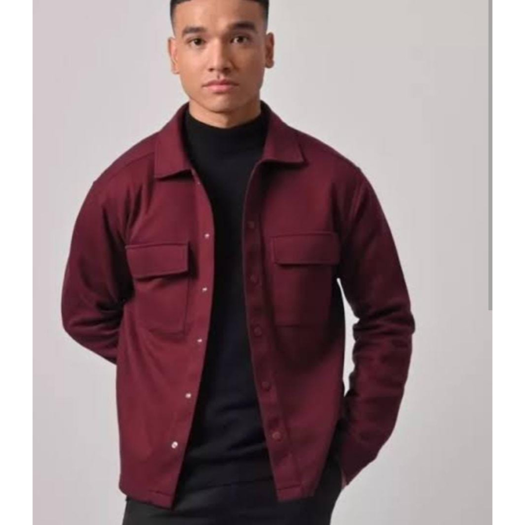 Jual Shacket Jacket Katun Fleece Tebal | Shopee Indonesia