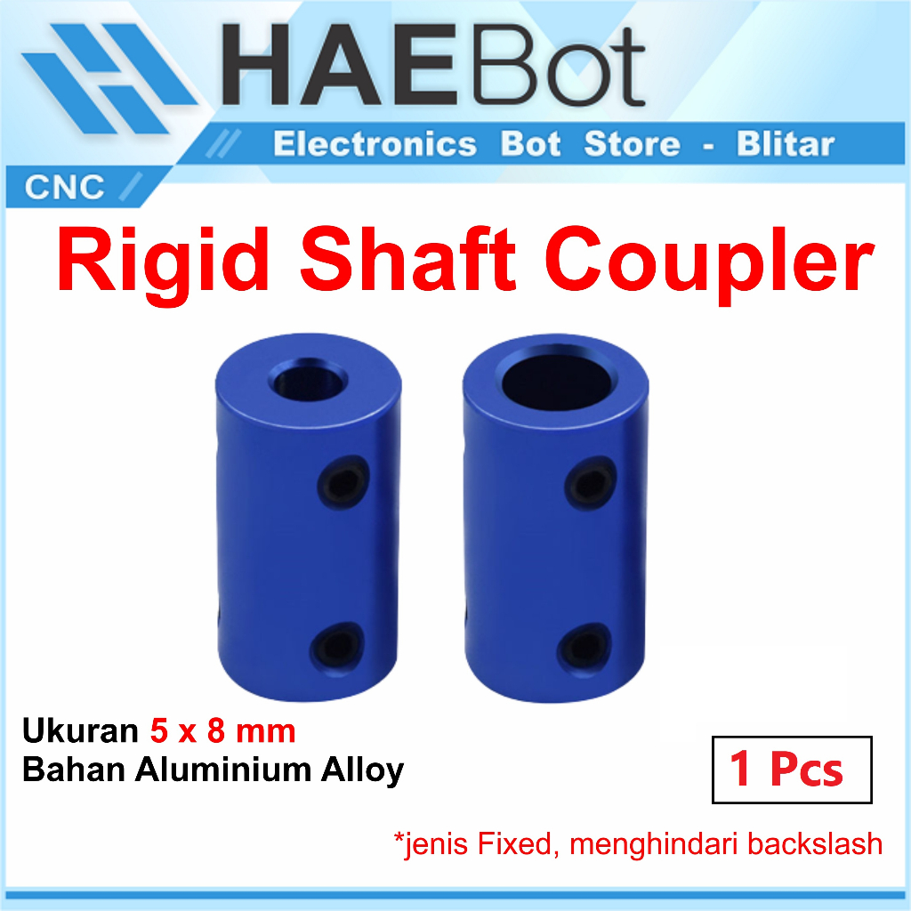 Jual [HAEBOT] Rigid Shaft Coupler Coupling CNC 3D Printer 5x8 5mmx8mm ...