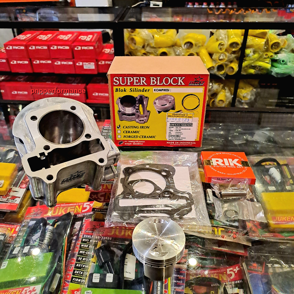Jual PAKET BORE UP BRT BLOK PISTON SET CASTING BEAT POP / SCOOPY ESP ...
