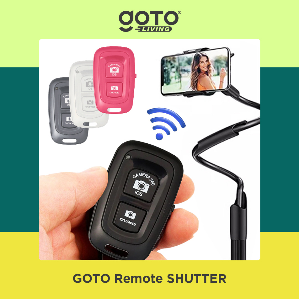 Jual Goto Shutter Remote Bluetooth Kamera Hp Remot Selfie Camera ...