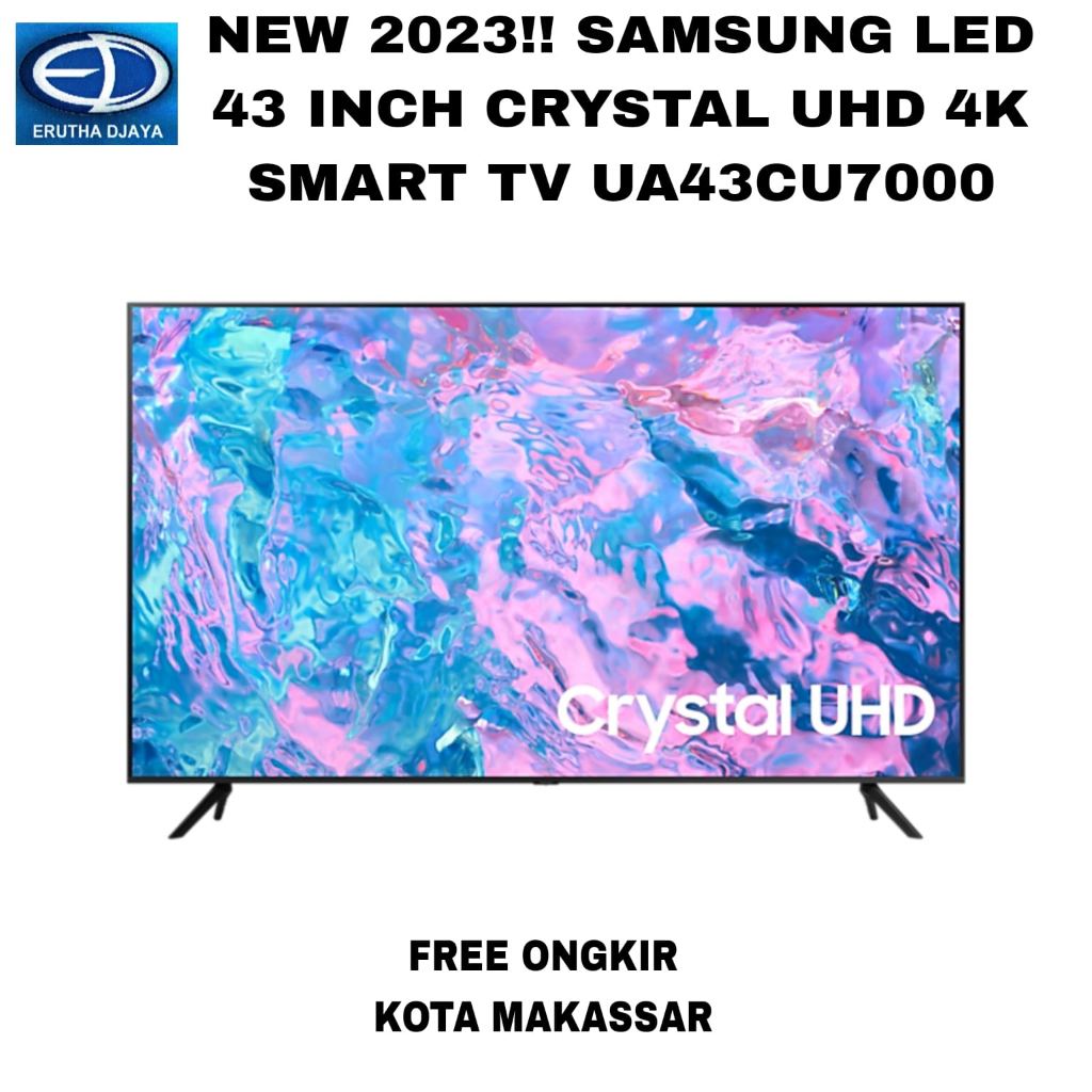 Jual SAMSUNG LED 43 Inch Crystal UHD 4K Smart TV 43CU7000 | Shopee Indonesia