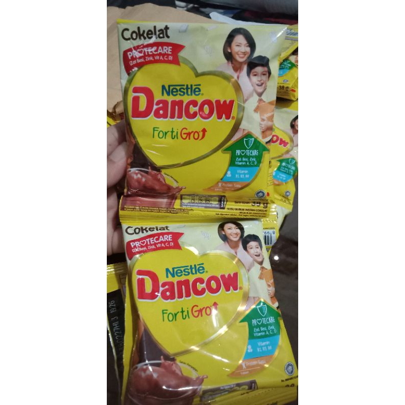Jual Nestle Dancow Forti Gro Coklat 1 Renteng isi 10 Sachet | Shopee ...